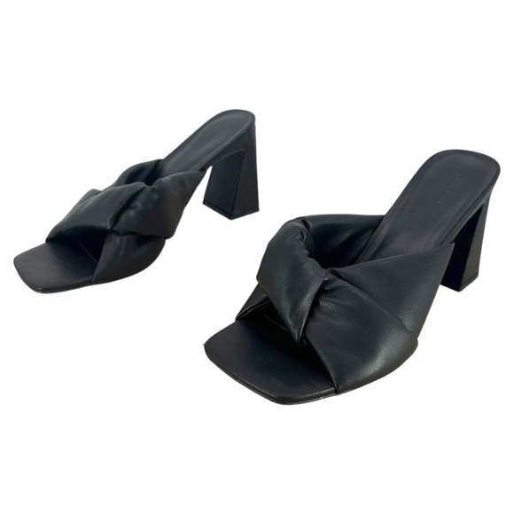 Open Edit | Shoes | Open Edit Saydee Black 2 Mid Heel Sandals Nordstrom ...